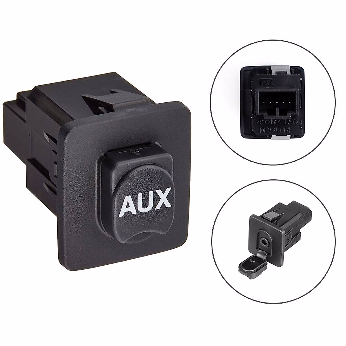 Aux Port Replacement, Auxiliary Input Jack Assembly 39112-TA0-A01 for 2009-2012 Honda Pilot, 2008-2010 Honda Accord EX, EX-L, 2011 Honda Accord LX