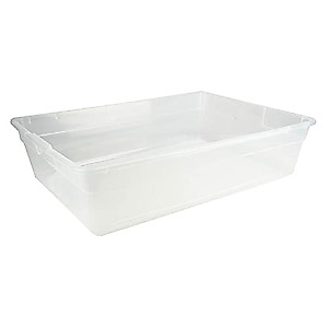 Sterilite 28 Quart Multipurpose Plastic Closet or Under Bed Storage Container Totes for Home or Office Organization, Clear (30 Pack)