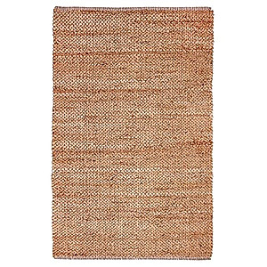 Lush Ambience Lara Premium Jute Area Rug, Jute Rug for Living Room, Bedroom, Farmhouse, Natural Jute Rug 4X6 Ft Braided Rug