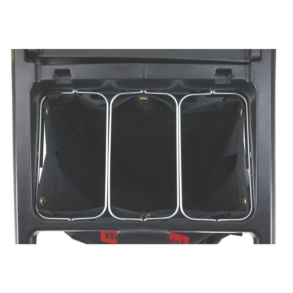 Rubbermaid Commercial Products Triple Waste Bag Holders, Housekeeping Cart Accessories, Black, Compatible with Rubbermaid Housekeeping Carts
