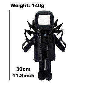 Mihjiot Skibidi Plush,Soft Stuffed Anime Titan TV Man 11.8" Plush Doll Funny Stuffed Anime Game Plush Figure Toys Gift for Fans Aldults