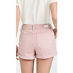 PAIGE Women's Christy Shorts, Vintage Rouge Glow, Pink, 30