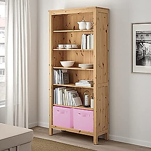 ShellKingdom Storage Bins, Foldable Fabric Storage Cubes and Cloth Storage Organizer Drawer for Closet and Toys Storage, 2 Pack (Pink)