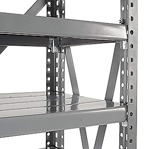 Global Industrial 13 Shelf Steel Shelving with (60) 4" H Plastic Shelf Bins, Blue, 36x12x72