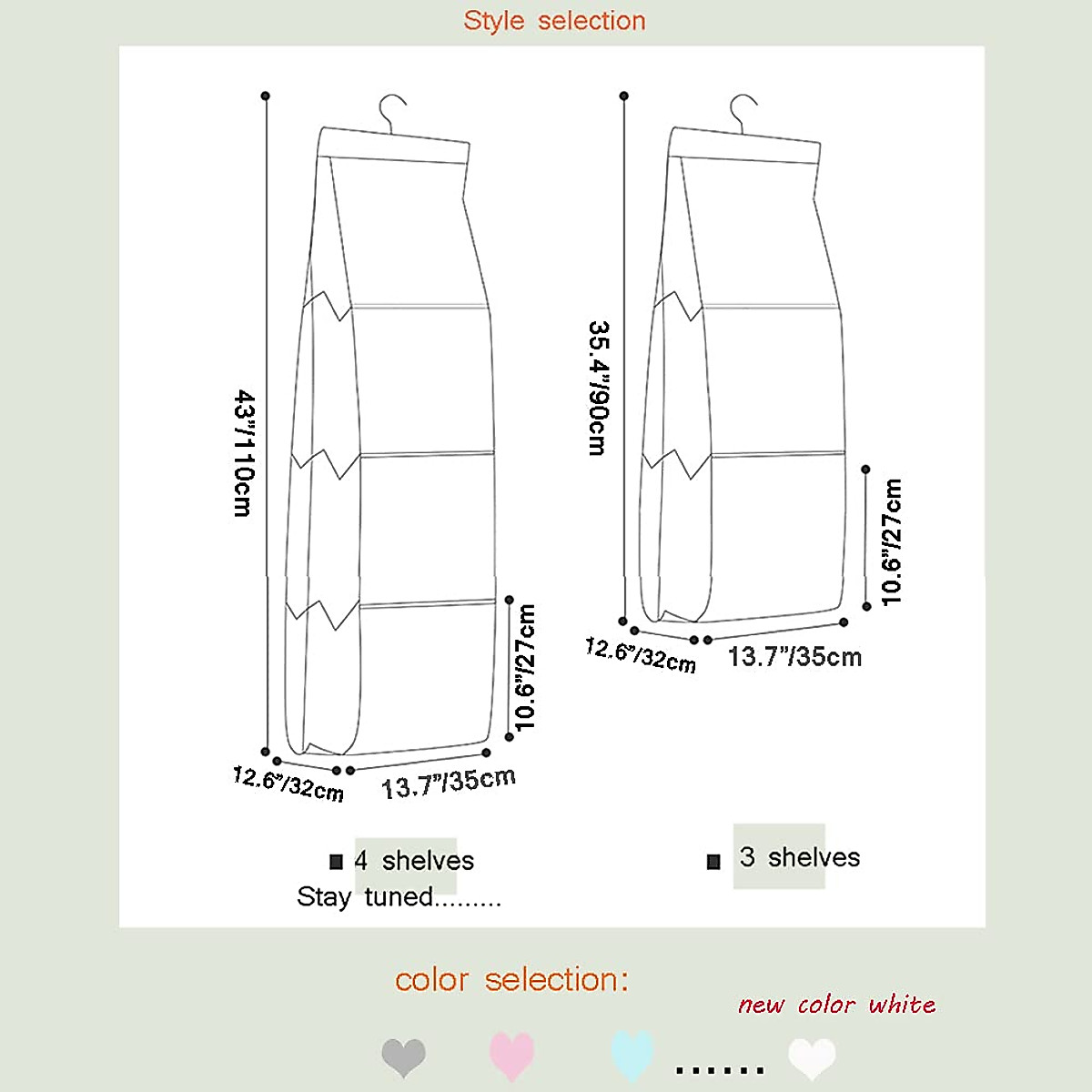 Hanging Purse Organizer MultiPurpose Handbag Storage Bag Dustproof Waterproof Closet Organization Bag DoubleSide 6 Pockets, Blue