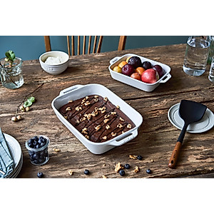 STAUB Ceramics Rectangular Baking Dish, 10.5x7.5-inch, White