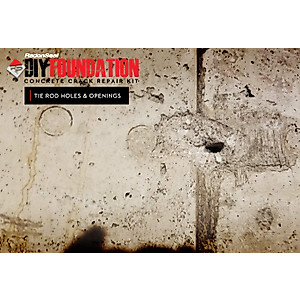 RadonSeal Concrete Foundation Crack Repair Kit (10 ft) - The Homeowner's Solution to Fixing Basement Wall Cracks Like The Pros!