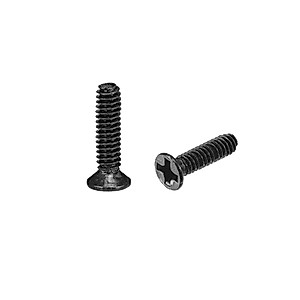 uxcell M2 x 8mm Phillips Screws Fastener Black for Laptop PC TV Fan Switch 500pcs