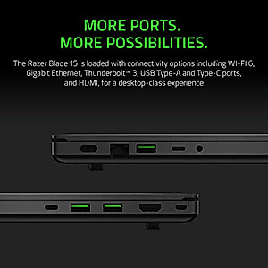 Razer Blade 15 Base Gaming Laptop 2020: Intel Core i7-10750H 6-Core, NVIDIA GeForce RTX 2060, 15.6" FHD 1080p 144Hz, 16GB RAM, 512GB SSD, CNC Aluminum, Chroma RGB Lighting, Thunderbolt 3, Black