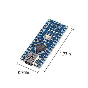ACEIRMC for Arduino Nano V3.0, Nano Board CH340/ATmega328P Without USB Cable, Compatible with Arduino Nano V3.0 (Without Cable) (3 Pack)
