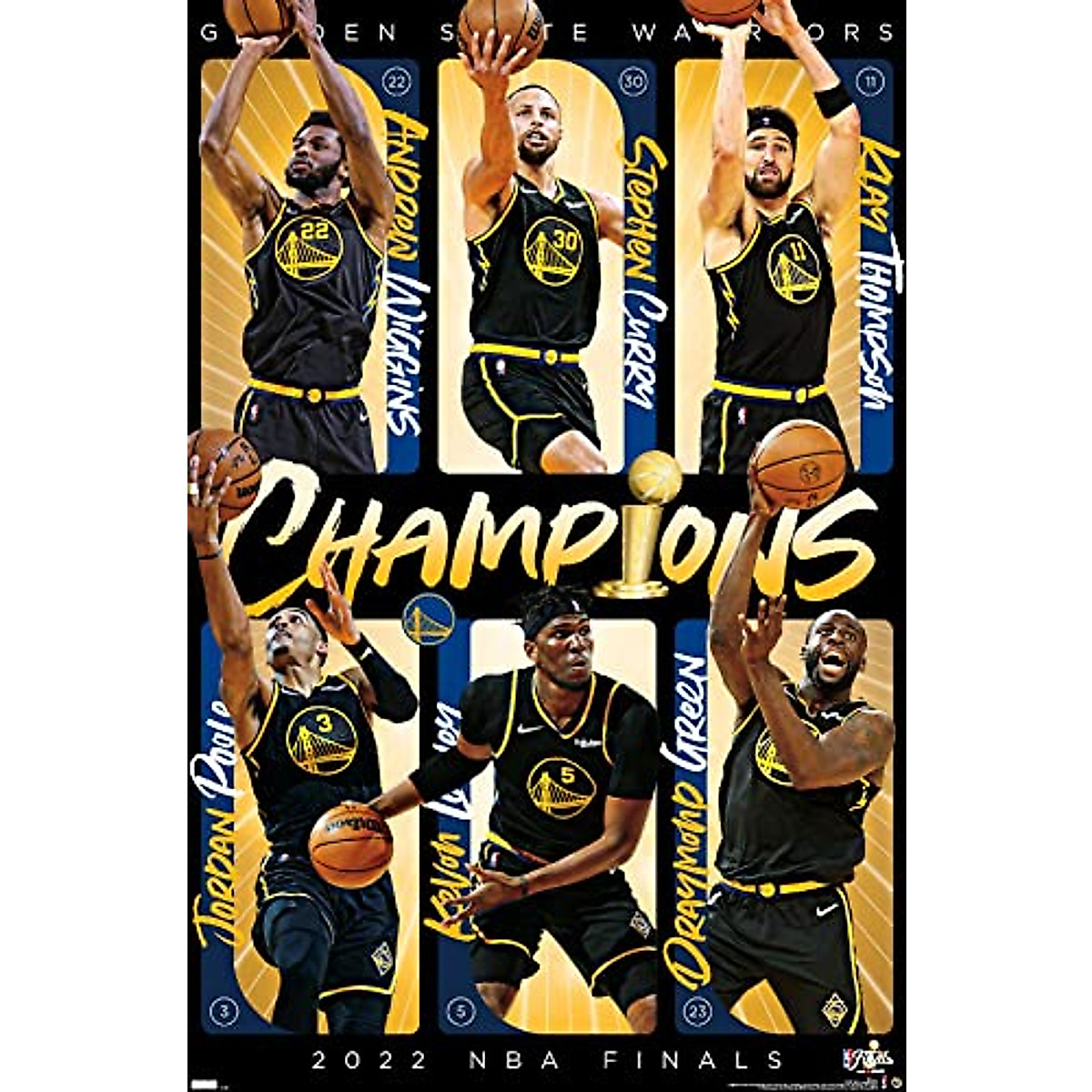 Trends International NBA Golden State Warriors - 2022 Commemorative NBA Finals Champions Wall Poster