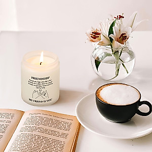 Friendship Gifts for Women Gift for Best Friends Bestie Gifts Friendship Candles for Women Friends Work Besties Gifts for Women Christmas Scented Candles Lavender