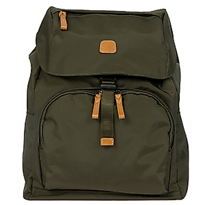 Bric's X-Travel Excursion Backpack - 15 inch - Cute Designer Backpack for Women and Men - Olive
