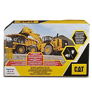 CAT Construction Toys, Construction 11.5" Power Haulers Cement Mixer, Realistic Lights & Sounds, Motion Drive Technology, Working Features, and Interactive Play for Ages 3+