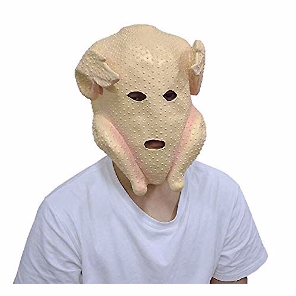 HENGYUTOYMASK Animal Realistic Mask Latex Full Head Turkey Costume Halloween Thanksgiving Party Masks