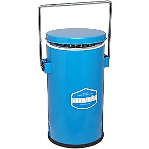 Scilogex MS222 Blue Metal 2L Cased Dewar Flask, with Vent Handle and Lid