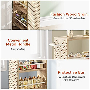 LITTLE TREE 4-Tier Slim Rolling Storage Cart with Handle, Narrow Utility Trolley carts with Wheels for Small Place