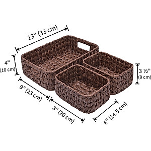 GRANNY SAYS Bundle of 2-Pack Wicker Baskets & 3-Pack Wicker Storage Baskets