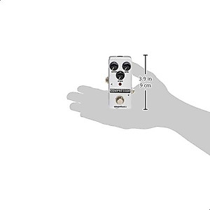 Amazon Basics Compressor Guitar Pedal, Fully Analog Circuit, Silver