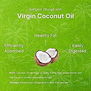 Vitamin D3 10,000 IU + K2 MK7 200 mcg, Infused with Virgin Coconut Oil, 180 Softgels, Double Strength Vitamin D & K, Promotes Heart, Bone & Teeth Health - Very Easy to Swallow