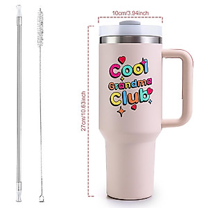 VoziSpace Cool Grandma Tumbler Birthday Gifts for Women, Mother’s Day Stainless Steel Insulated Travel Cup with Lid, Funny Gift for Nana