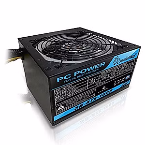 Smartbuy 1000W LED Fan Silent PC ATX Power Supply PSU SATA 12V PCI-E w/Auto Fan Speed Control w/Multi-Function Protection (RGB LED)