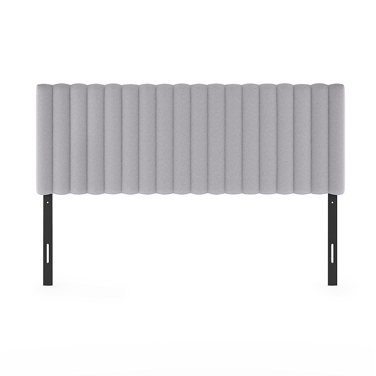Furinno Roanne Upholstered Tufted Headboard, Queen, Glacier