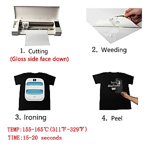 3D Puff Heat Transfer Vinyl Sheets 12"x 10" Foaming HTV Press Film Puffy Vinyl Iron on Vinyl for DIY T-Shirt Clothes Bag Pillow Textile Fabric (Assorted Color)