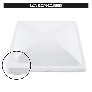 Oungy Rv Vent Covers for Roof RV Roof Vent Covers Compatible with 14 x 14 Inch Replacement Roof Vent Cover for Trailer Camper Motorhome, White