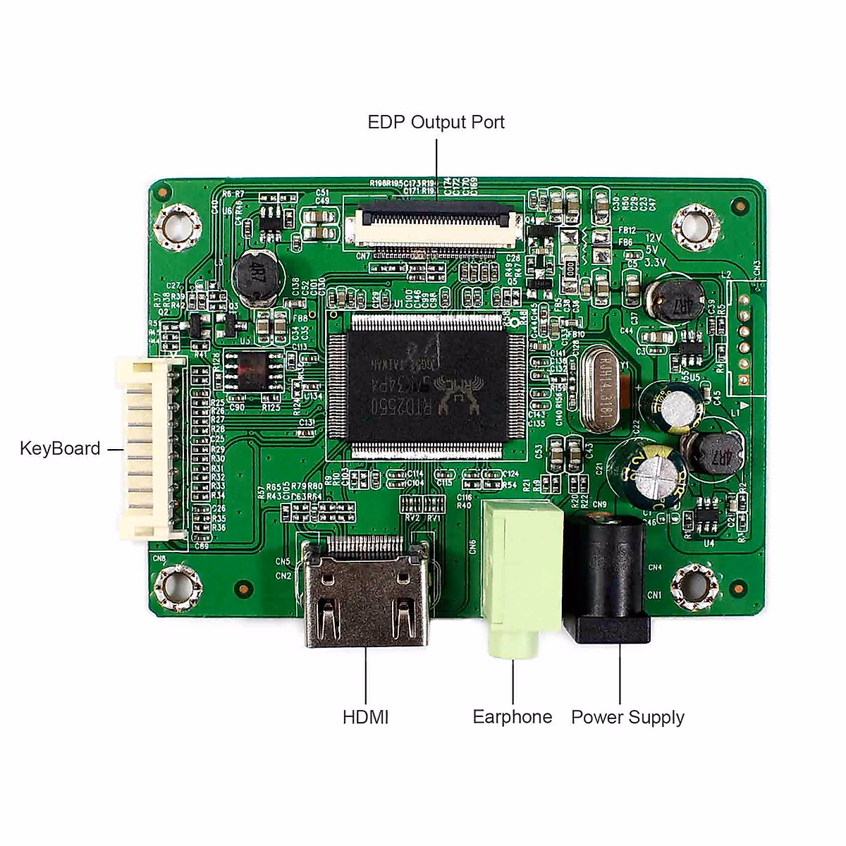 VSDISPLAY 14" 14 inch 1920x1080 FHD NV140FHM-N44 eDP IPS LCD Screen with HD-MI Controller Driver Board 30pin