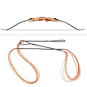 Ruiqas Recurve Bow String 51 Inch, Durable Polyester Fiber String for Outdoor Sports Longbow Archery Accessory