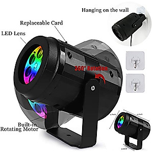 Mother's Day Projector Lights, Valentine's Day LED Projection Lamp, Moving Butterfly Projector Lights, Indoor Valentine's Day Wedding Mother's Day Anniversary Decoration, Switchable-6 Slides