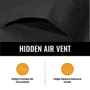 KHOMO GEAR Heavy Duty Outdoor Furniture Cover - Waterproof Square & Rectangular Covers with Air Vents - UV Resistant Polyester Patio Garden Cover - for Ottoman, Tables, Coffee Side Tables and Others