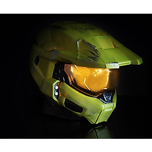 HALO Master Chief Helmet Figural Mood Light | Nightstand Table Lamp with LED Light for Bedroom, Desk, Living Room | Home Decor Kids Room Essentials | Video Game Gifts And Collectibles | 6 Inches Tall