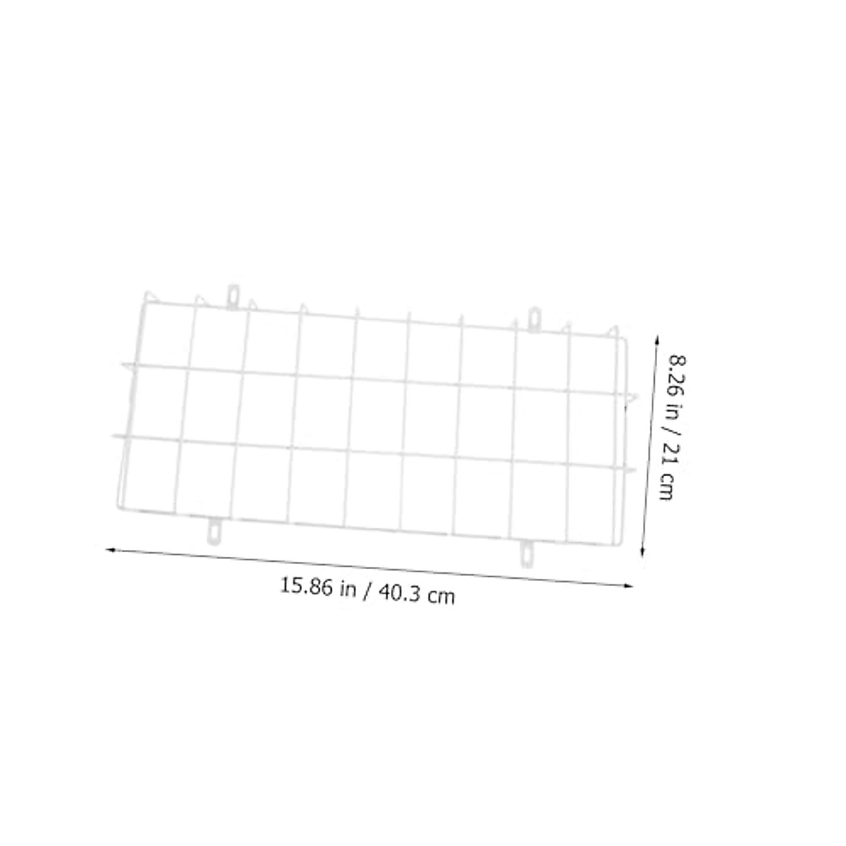 NULYLU Protective Guard for Emergency Light Iron Metal Emergency Light Wire Cover Wire Guard for Emergency Light White Exit Sign Wire Guard