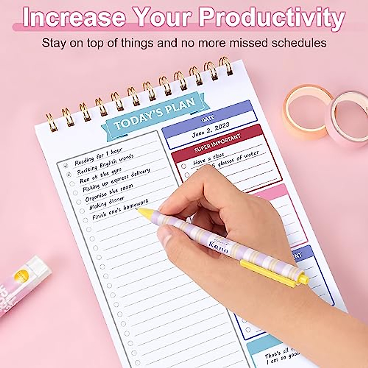 To Do List Notepad 6.5''x9.8''