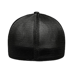 Flexfit Melange UniPanel Trucker Cap, Dark Grey/Black, Large/XLarge