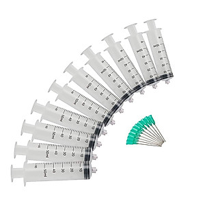 Shintop 60ml Syringes with 18Ga 1.5'' Blunt Tip Needles for E-Liquids,Oil or Glue Applicator(Pack of 10)