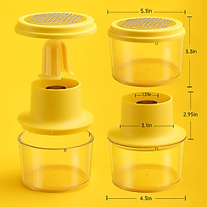 Corn Peeler, Corn Stripper, Corn cob Stripping Tool Corn Cutter & Remover with Built-In Cup Grater, Corn Kernel Cutter Ginger Grater