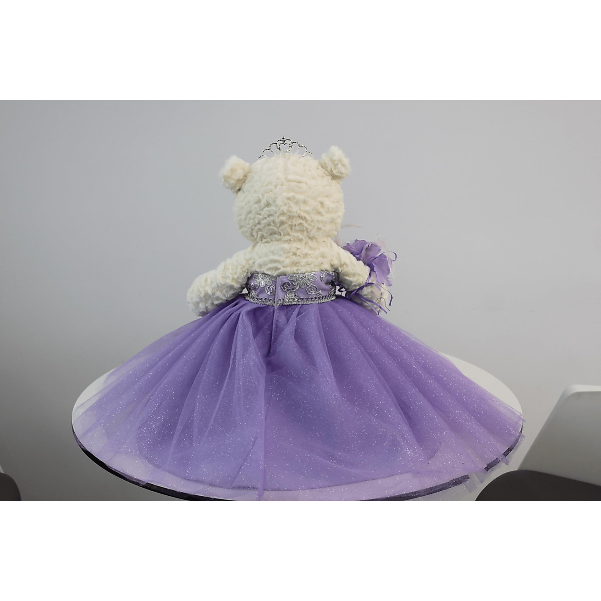 20 inches Quince Anos Quinceanera Last Doll Teddy Bear with Dress (Centerpiece) B16631-5 (Lavender1)