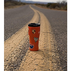Porsche Ahead Orange Thermal Mug