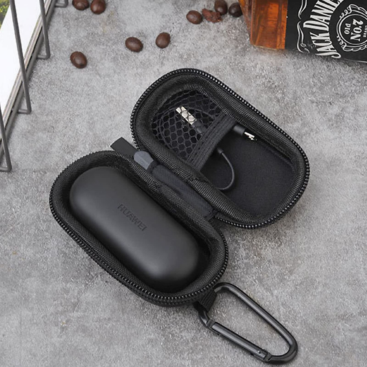 Ferbao Hard Carrying Case Storage Bag Compatible with JBL T280 TWS/for Huwawei Freebuds/for Sony WF-1000XM4 Headphones