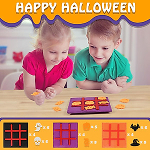 SRENJU SINU 12 Pack Halloween Party Favors Tic Tac Toe Board Games for Kids 4-8 8-12, Halloween Treats Non Candy Goodie Bag Stuffers, Bulk Toys Gifts for Boys Girls Classroom