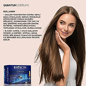 Bioxcin Quantum Hair Serum with Bio Activ Peptides (15x6 ML / 15x0.20 fl oz)