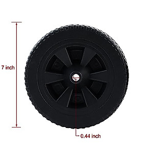 7 Inch Grill Wheel Replacement for Dyna Glo Grill Parts DGF493BNP DGH474CRP Grill Replacement Wheels DGH450CRP DGB463CNP DGF510SBP BBQ Wheels Parts 70-05-104 Dyna Glo Wheel Replacement Kit Plastic