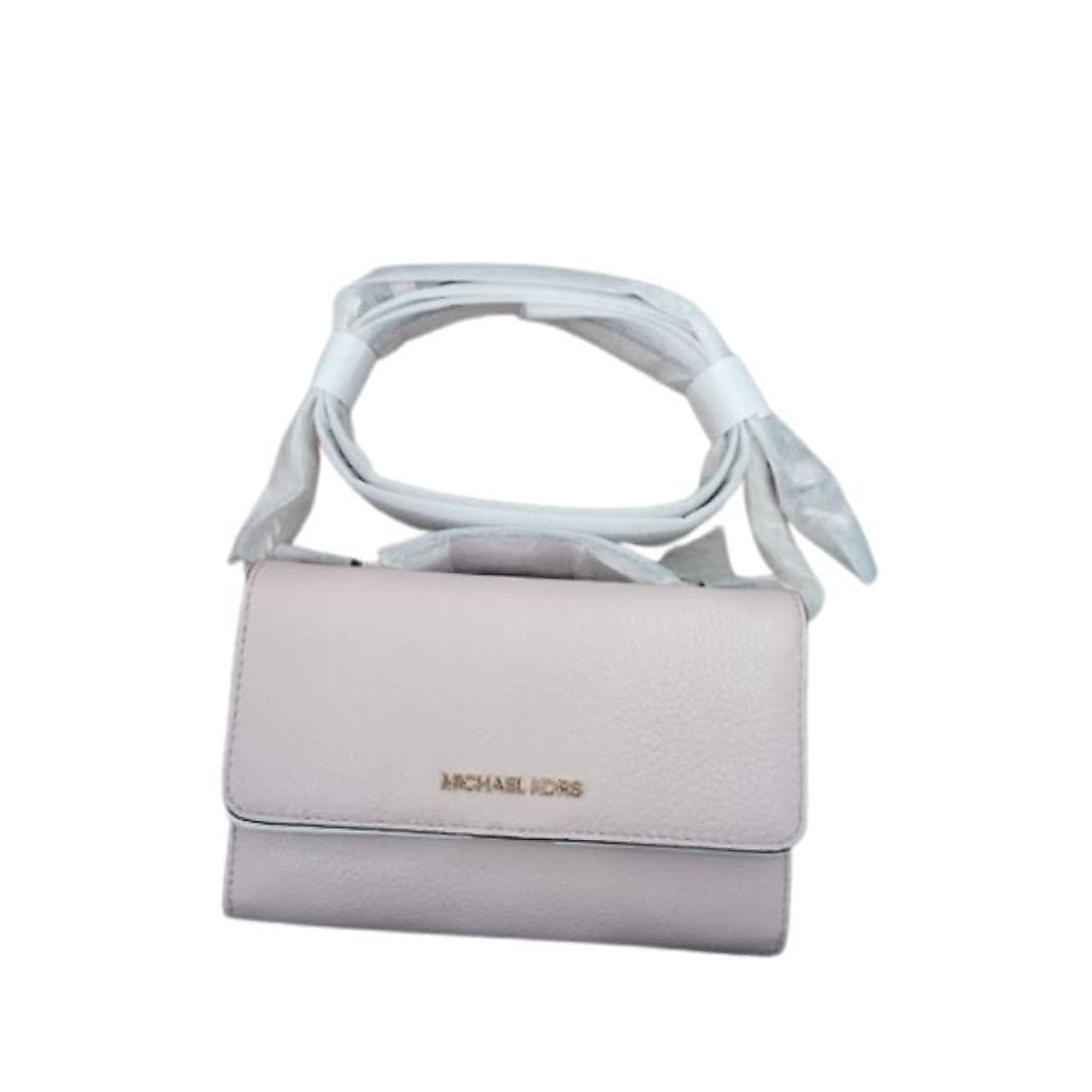 Michael Kors Jet Set Travel Snap Closure Multifunction Phone Case/Holder Crossbody Bag (Powder Blush)