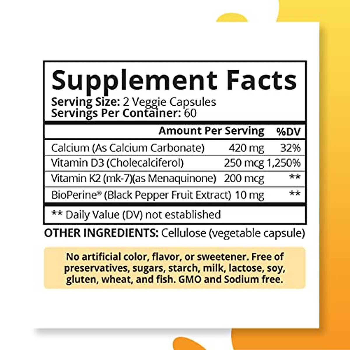 Purity Labs Vitamin D3 + K2 - Immune Support Supplement Enhanced with Bioperine - Vegan Supplements for Daily Defense, Bone, Muscle, and Skin Health - 120 Capsules