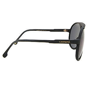 Carrera Unisex Sunglass Style Champion/N Pilot, Matte Black/Grey, 62mm, 12mm