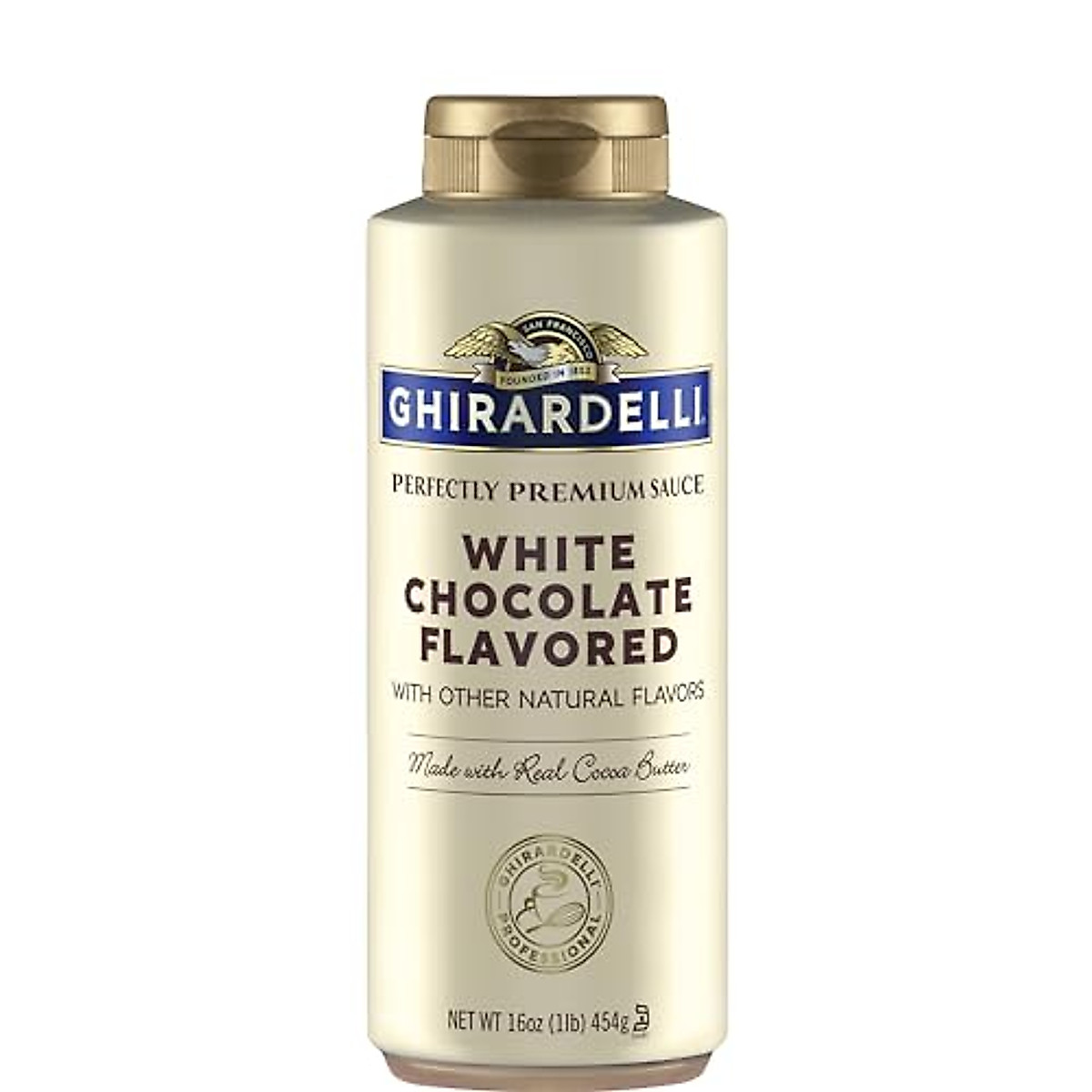 Ghirardelli White Chocolate Flavored Sauce Squeeze Bottle, 16 oz