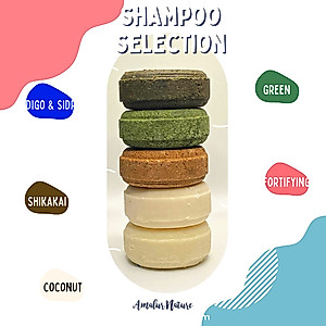 Shikakai Shampoo Bar small travel size 1.76oz, Organic, Vegan, All Natural, Sulfate Free